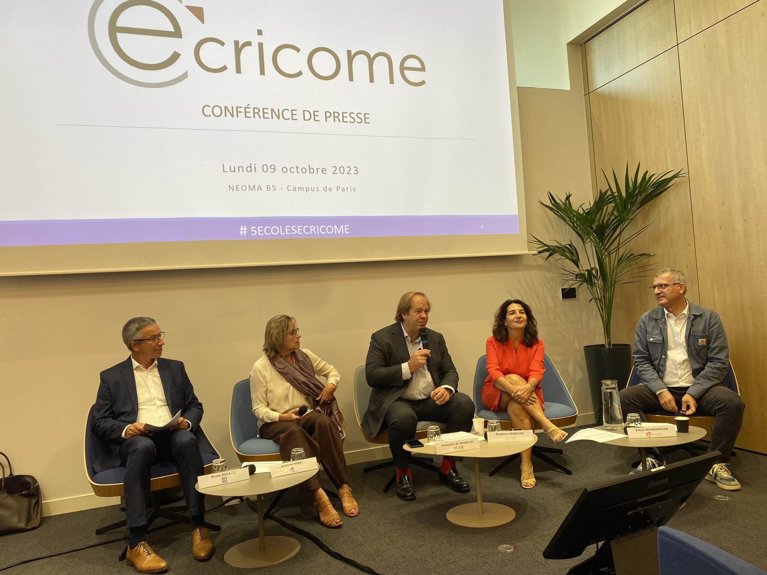 Conférence de presse ECRICOME du 9 octobre 2023